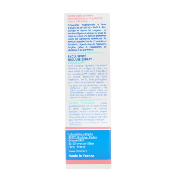 Biolane Expert Pâte à l'eau Eryderm - Erythème fessier