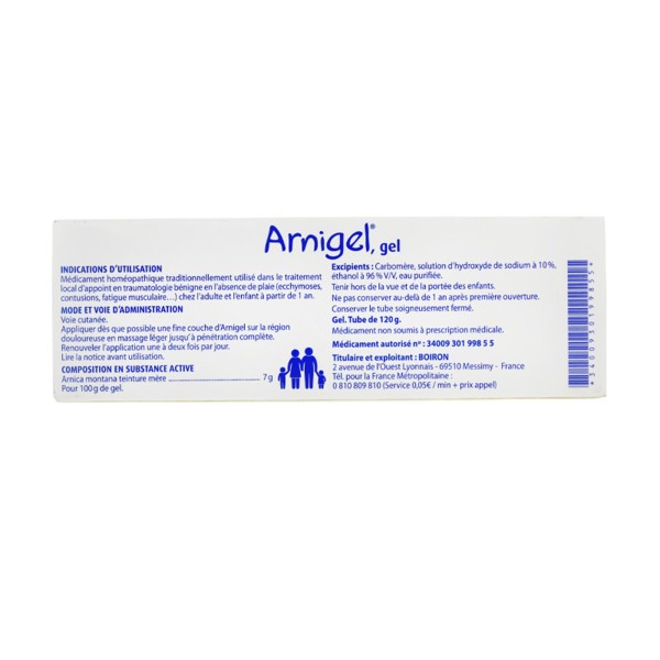 Boiron Arnigel bébé - Gel arnica - Coups, bleu, bosse, contusion