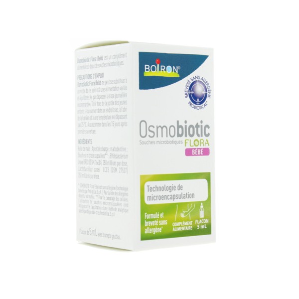 Boiron Osmobiotic Flora Bébé 5ml - Probiotiques dès la naissance