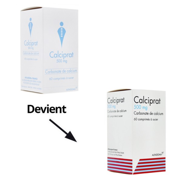 Calciprat 500mg comprimés à sucer - Apport en calcium - Ostéoporose
