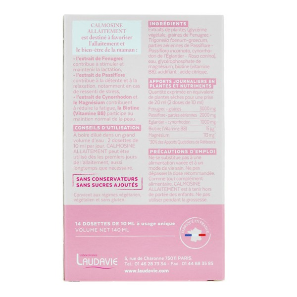 Calmosine allaitement - Complément alimentaire pour la lactation