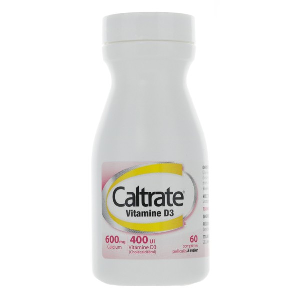 Caltrate Vitamine D3 600 mg/400 UI comprimés à avaler - Carences en calcium