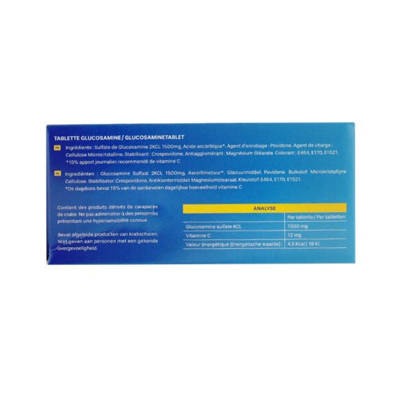 Cartilamine 1500 mg pour cartilage et articulations - Glucosamine