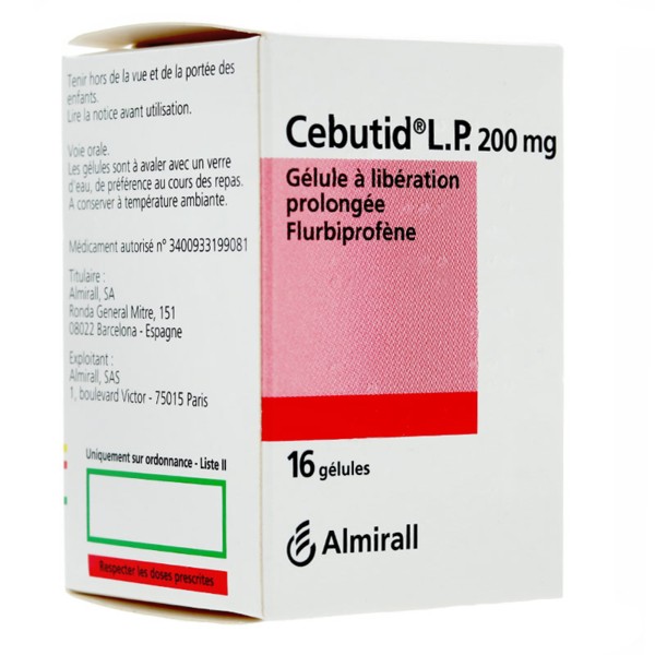 Cebutid LP 200mg - Rhumatismes inflammatoires chroniques