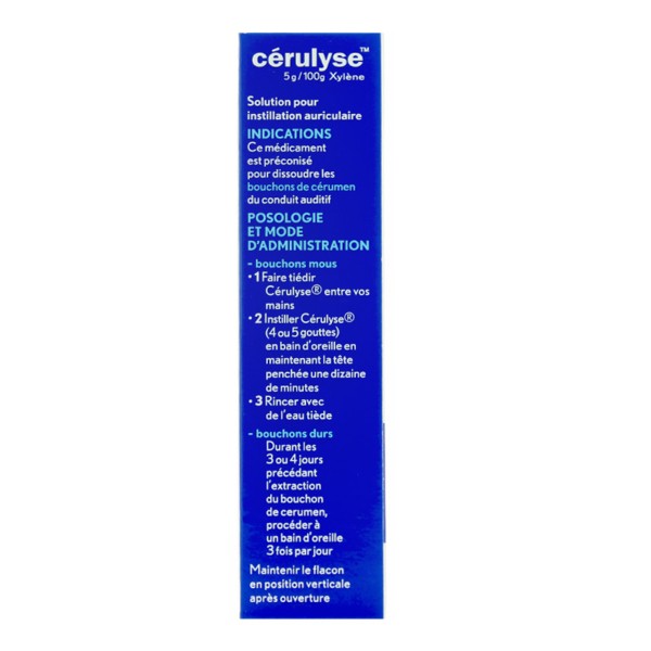 Cérulyse solution auriculaire 10 ml - Bouchon de cérumen