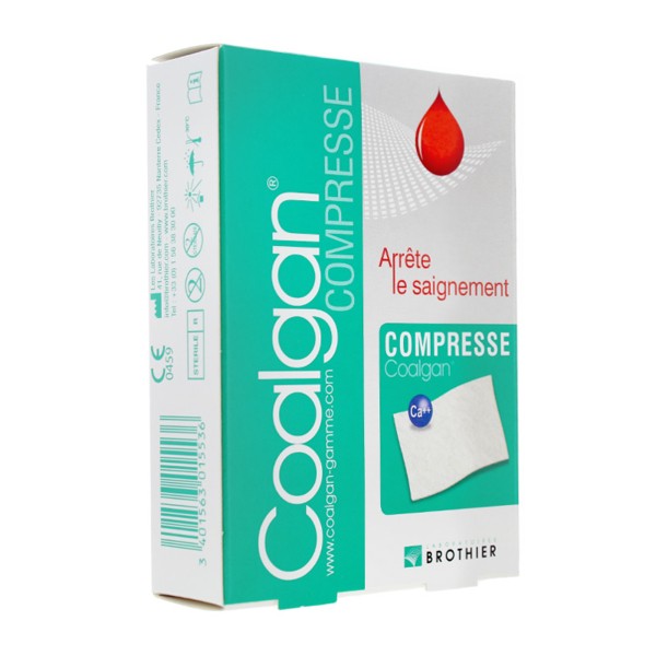 Coalgan Compresses hémostatiques - Arrête le saignement