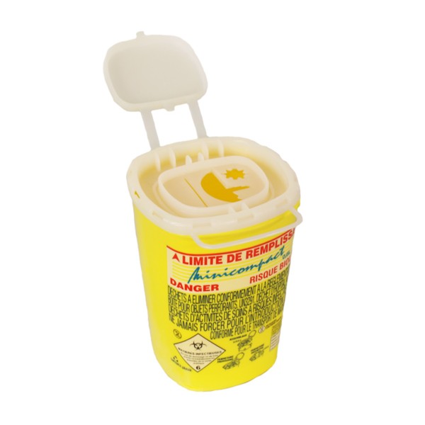 Collecteur d'aiguilles DASRI - Déchets médicaux dangereux