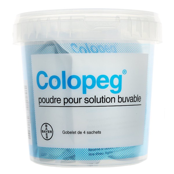 Colopeg 4 sachets poudre - Coloscopie - Préparation examen endoscopique