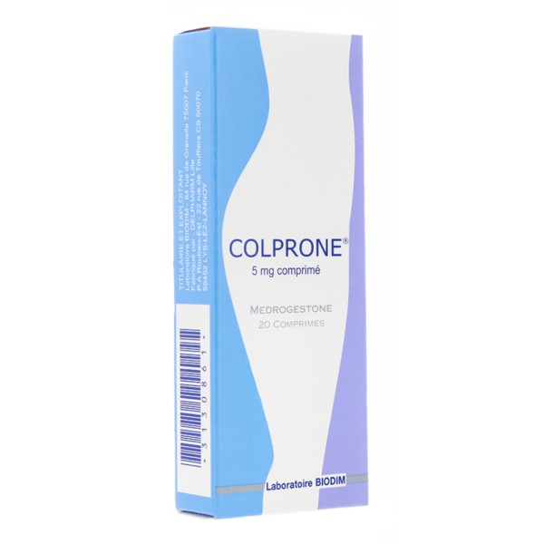 Colprone 5 mg comprimé - Progestatif - Traitement endométriose - fibrome