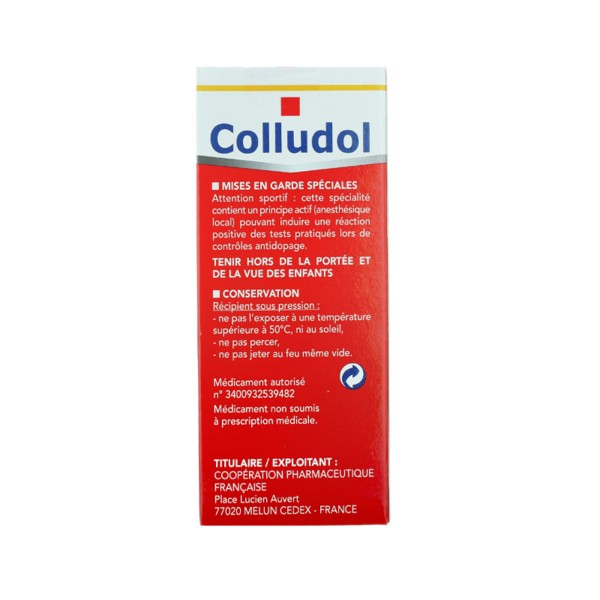 Colludol spray pour mal de gorge - pulvérisation buccale 30 ml