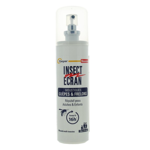 Insect Ecran Moustiques, Guêpes et Frelons 100ml - Répulsif peau