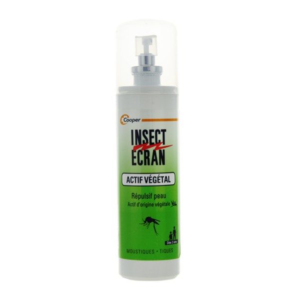Insect Ecran Actif végétal répulsif moustique et tique spray 100 ml