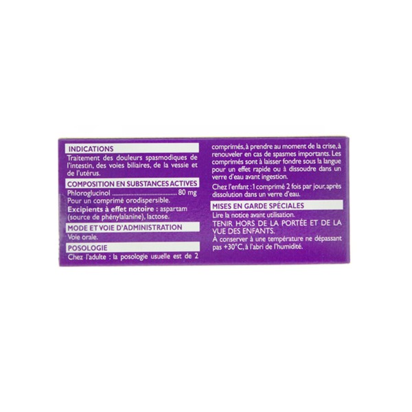 Spasmocalm 20 comprimés orodispersibles - Douleurs spasmodiques