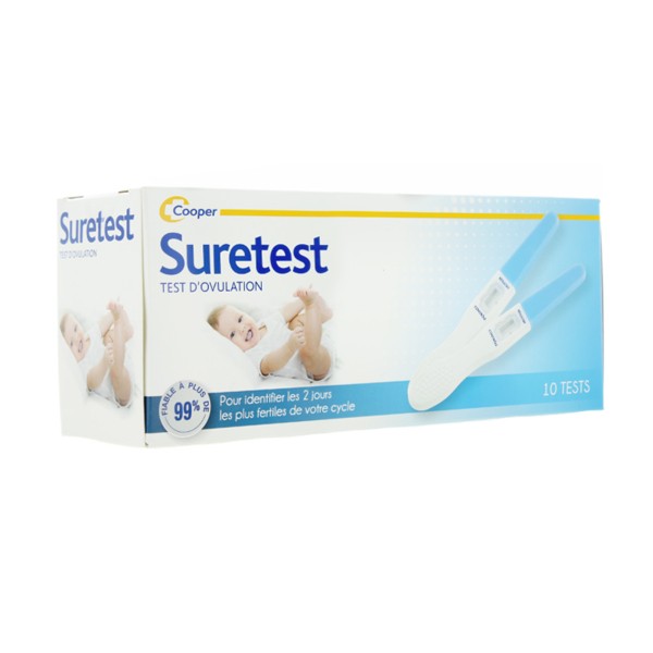 Suretest test d'ovulation x10 - Identifier la période de fertilité
