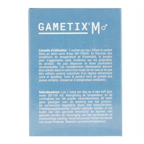 Gametix M 30 sachets - Complément alimentaire fertilité masculine