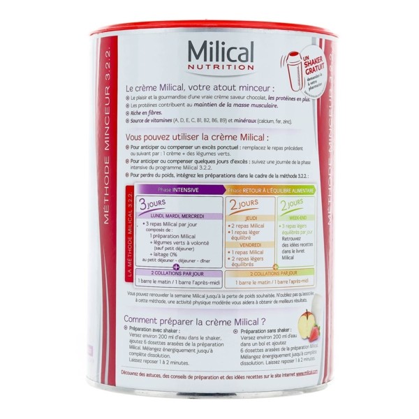Milical crème hyperprotéinée saveur chocolat - Perte de poids
