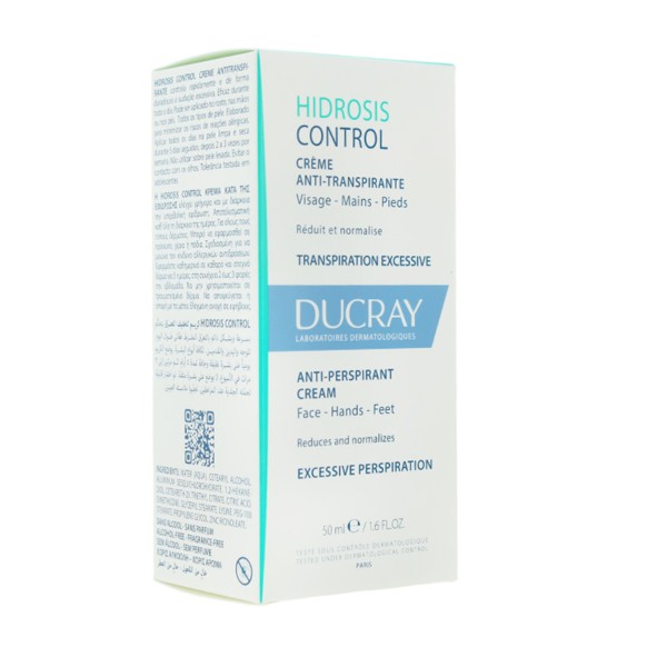 Ducray Hidrosis Control Crème anti-transpirante 50 ml - Hypersudation