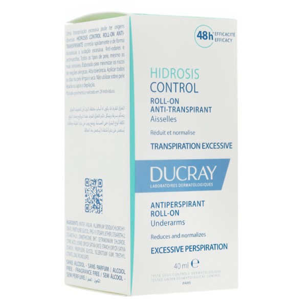 Ducray roll-on anti-transpirant Hidrosis Control - Hyper sudation