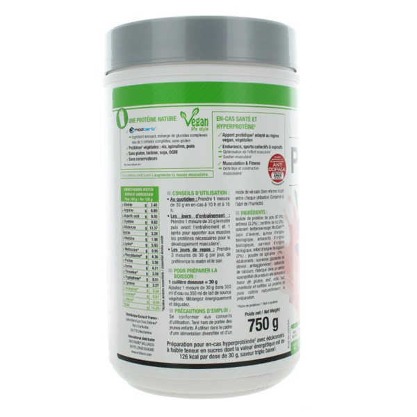 Eric Favre Protein Vegan Tri Sources Triple Berry 750 g - Protéines ...