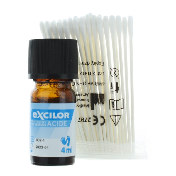 Excilor Traitement des verrues Acide gel - Verrue mains et pieds
