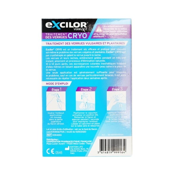 Excilor Verruxit traitement verrue par cryothérapie 50ml
