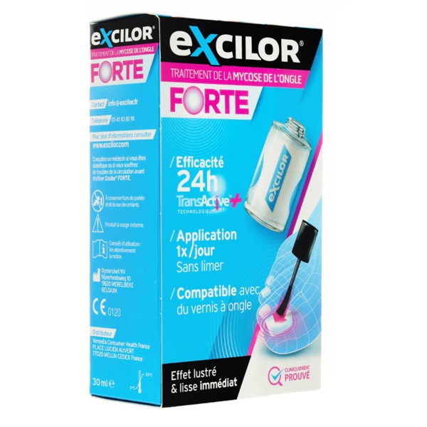 Excilor Forte vernis - Traitement mycose de l'ongle - Antifongique