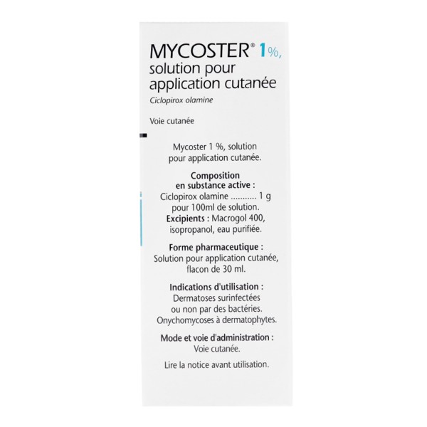 Mycoster 1 % spray antifongique - Traitement mycose cutanée et des ongles