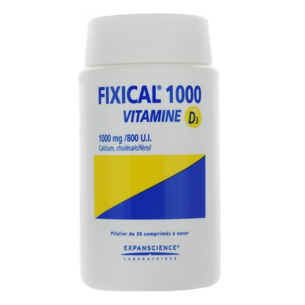 Fixical 1000 Vitamine D3 comprimés à sucer - Carence en calcium