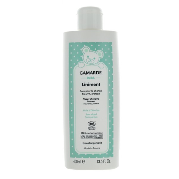 Gamarde Bébé liniment bio 400ml - Nettoyant pour le change