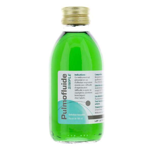 Pulmofluide Simple sirop toux grasse adulte 180 ml