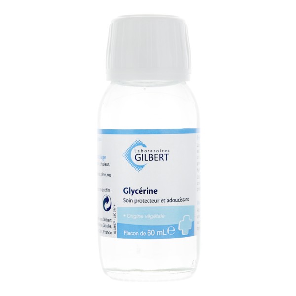 Gilbert Glycérine 60ml - Soin hydratant peau - Sécheresse cutanée