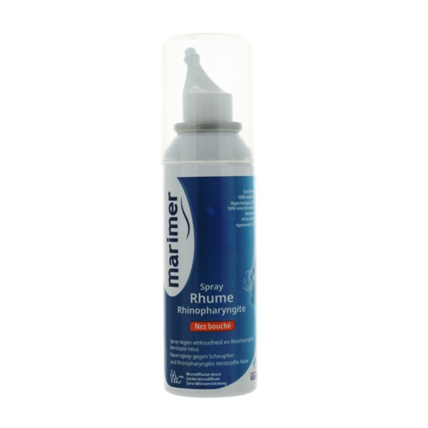 Spray nasal hypertonique Nez bouché Marimer 100 ml - Rhume, sinusite