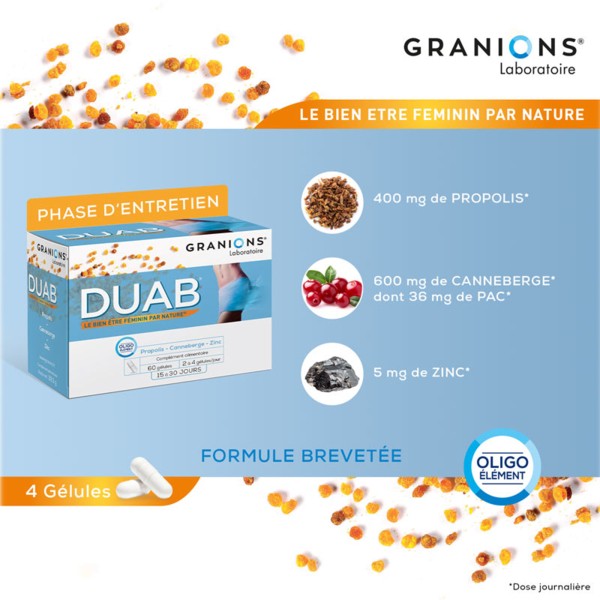 Duab gélules de Granions - Propolis, Cranberry et Zinc