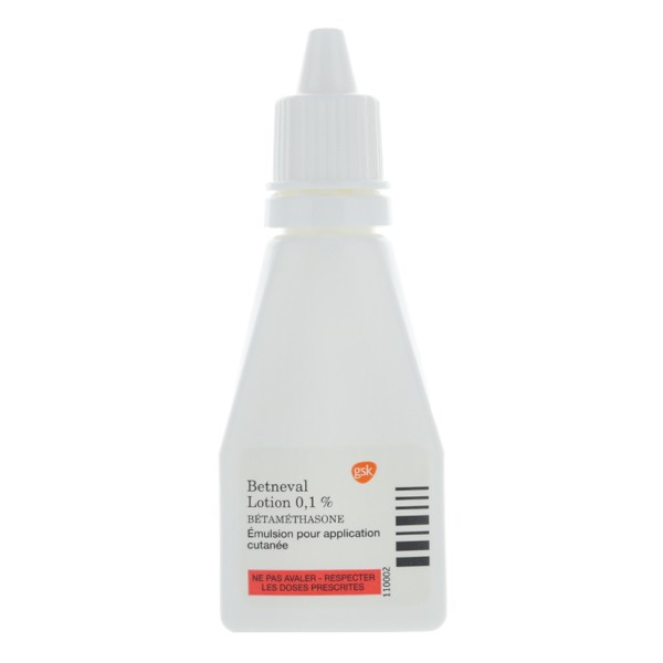 Betneval 0,1% lotion dermocorticoides du cuir chevelu - Psoriasis