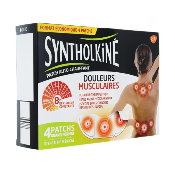 Patch chauffant Syntholkiné grand format - Douleurs musculaires