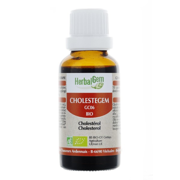 HerbalGem Cholestegem bio 30ml - Gemmothérapie Anti cholestérol