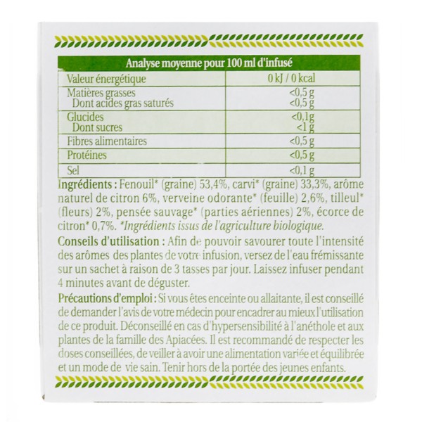 Herbesan infusion bio allaitement n°7 20 sachets - Lactation