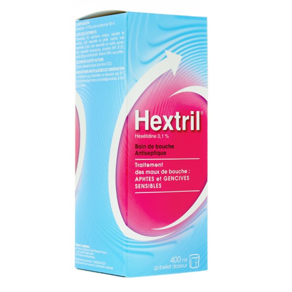 Hextril bain de bouche antiseptique 0,1% - Hygiène bucco dentaire