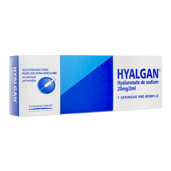 Hyalgan hyaluronate de sodium 20mg/2ml injectable - Arthrose du genou