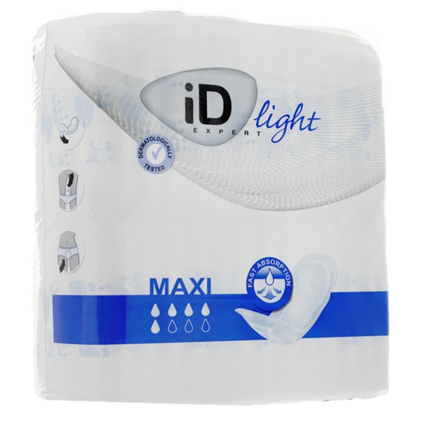 Protections anatomiques ID Expert Light Maxi – Incontinence urinaire