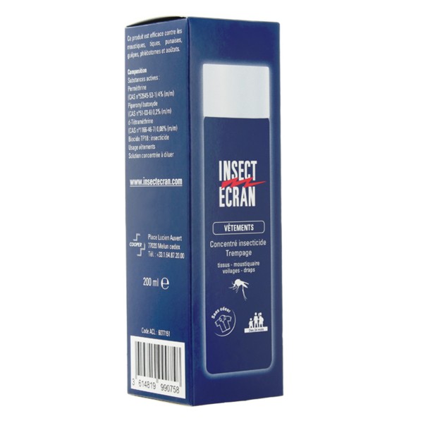 Insect Ecran concentré insecticide pour trempage 200 ml - Moustiques