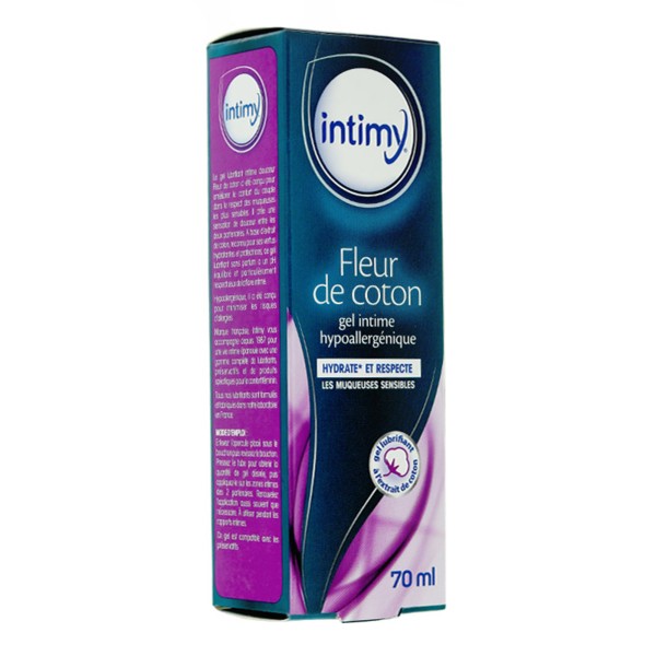 Intimy gel lubrifiant fleur de coton - Sexualité - Muqueuse sensible