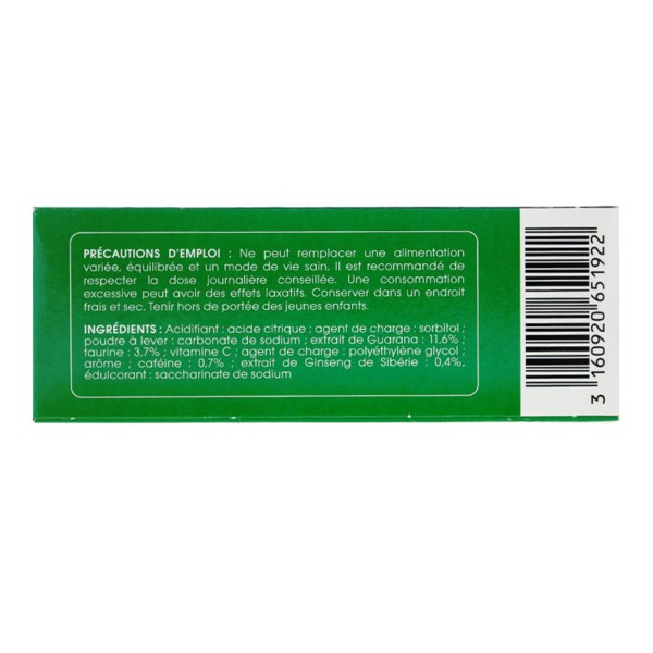 Juvamine Boost Ginseng Taurine comprimés effervescents - Tonus, fatigue