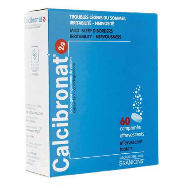 Calcibronat 2g comprimés effervescents - Sommeil, nervosité, irritabilité