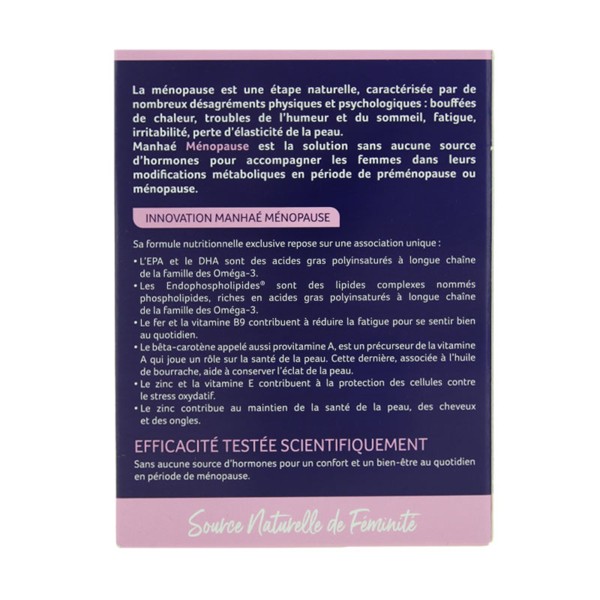 Manhaé capsules Vitavea - Bouffées de chaleur lors de la ménopause