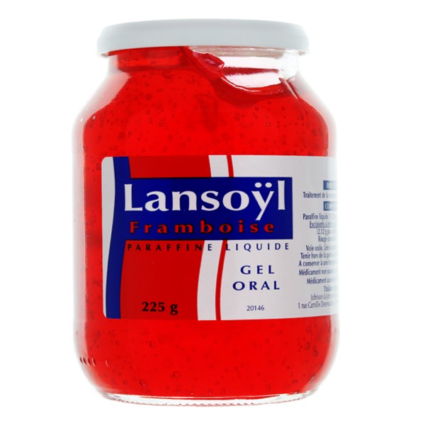 Lansoyl Framboise paraffine en gelée - Constipation - Laxatif lubrifiant