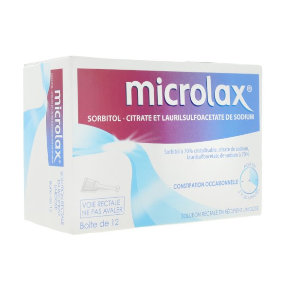 Microlax lavement Adulte - Medicament contre la Constipation - Laxatif