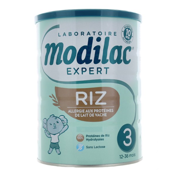 Modilac Expert Riz lait 3ème âge 800 g - Allergies au lait de vache (APLV)