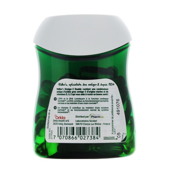 Moller's Omega-3 capsules - Vitamine D- EPA, DHA - Dès 6 ans