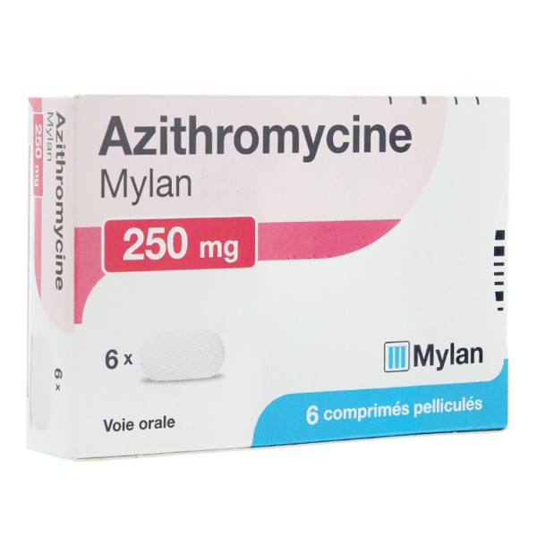 Azithromycine Mylan 250mg - Médicament antibiotique